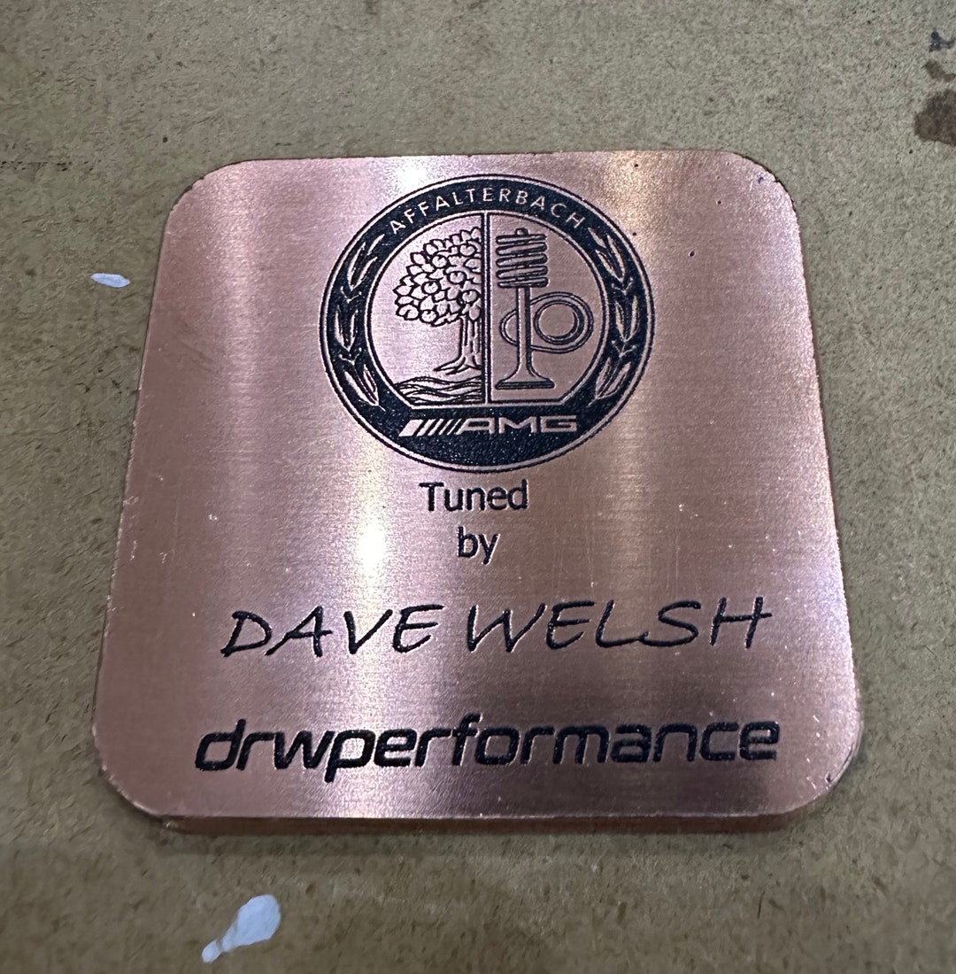 Mercedes-benz AMG Bronze Engine Build Plate Hand Built - Etsy