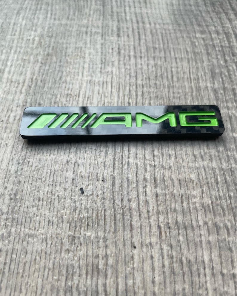 Mercedes/amg Carbon Fibre Grille Badge Exterior - Etsy