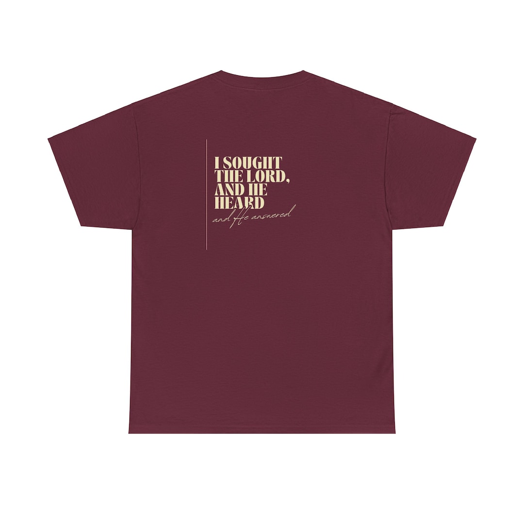Trust in God T-shirt | Elevation Worship Tee | I Sought the Lord T ...