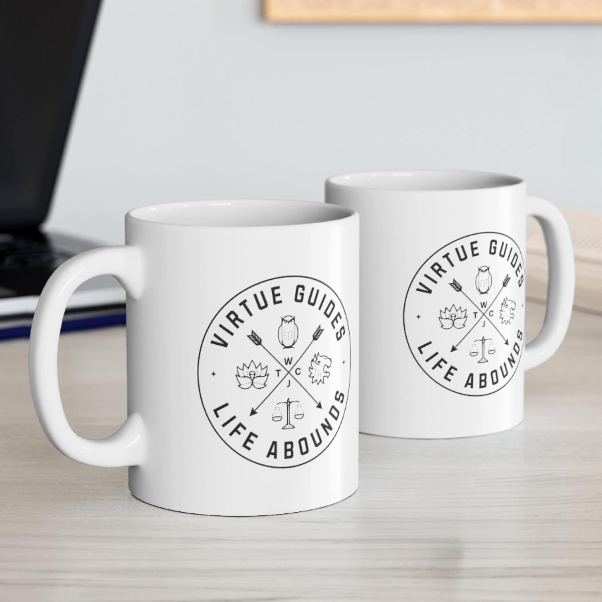 Stoic Cardinal Virtues Mug Stoic Coffee Mug Stoicism Principles of ...