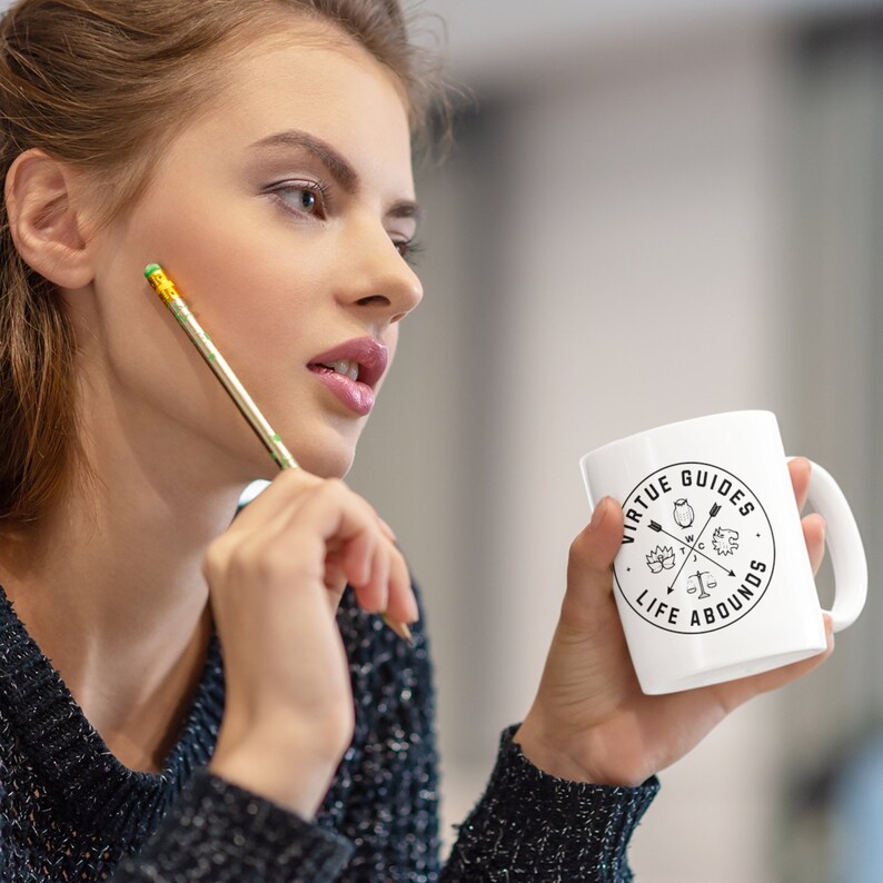 Stoic Cardinal Virtues Mug Stoic Coffee Mug Stoicism Principles of ...