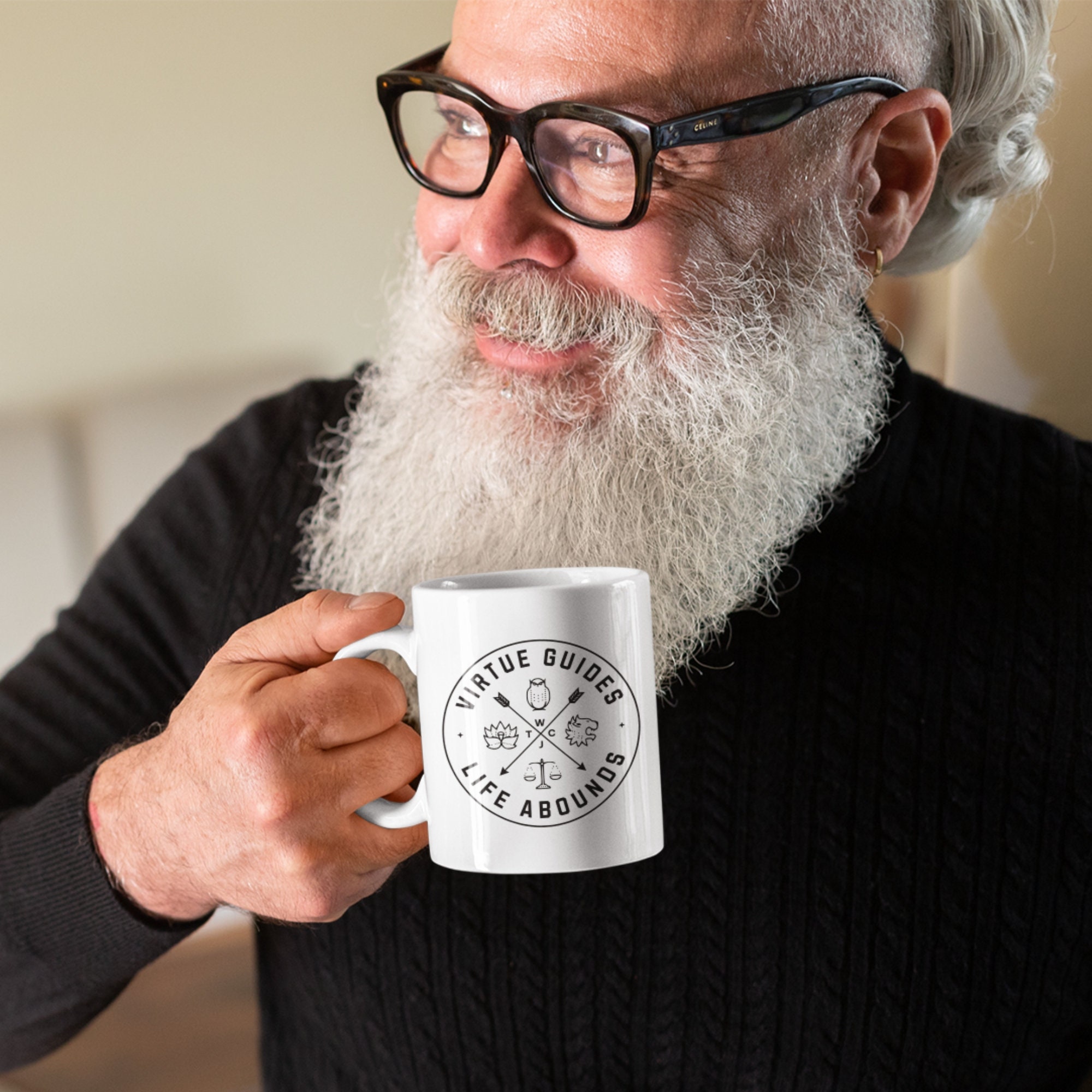 Stoic Cardinal Virtues Mug Stoic Coffee Mug Stoicism Principles of ...