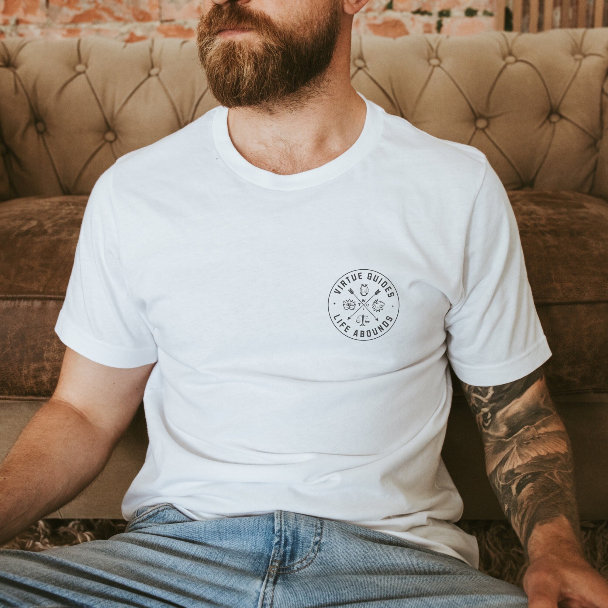 Stoic Cardinal Virtues Tshirt Stoicism Shirt Stoic Shirt Stoicism Gift ...