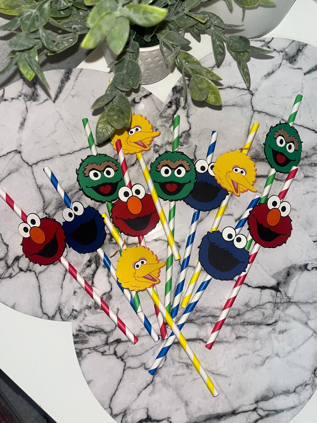 Kids Character Straws Personalized Kids Street Sign Characters Kid 1st ...