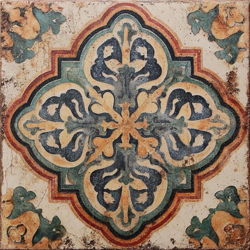 8x8 Floor Mexican Tiles - Etsy