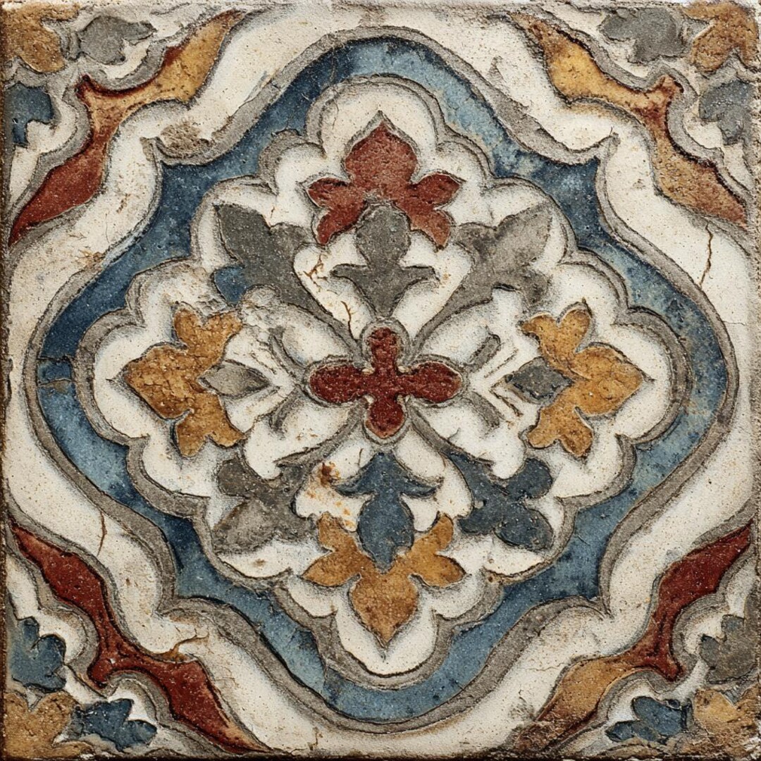 Andalusian Vesper Bloom™ Ceramic Tile Wall Tile for Kitchen Backsplash ...
