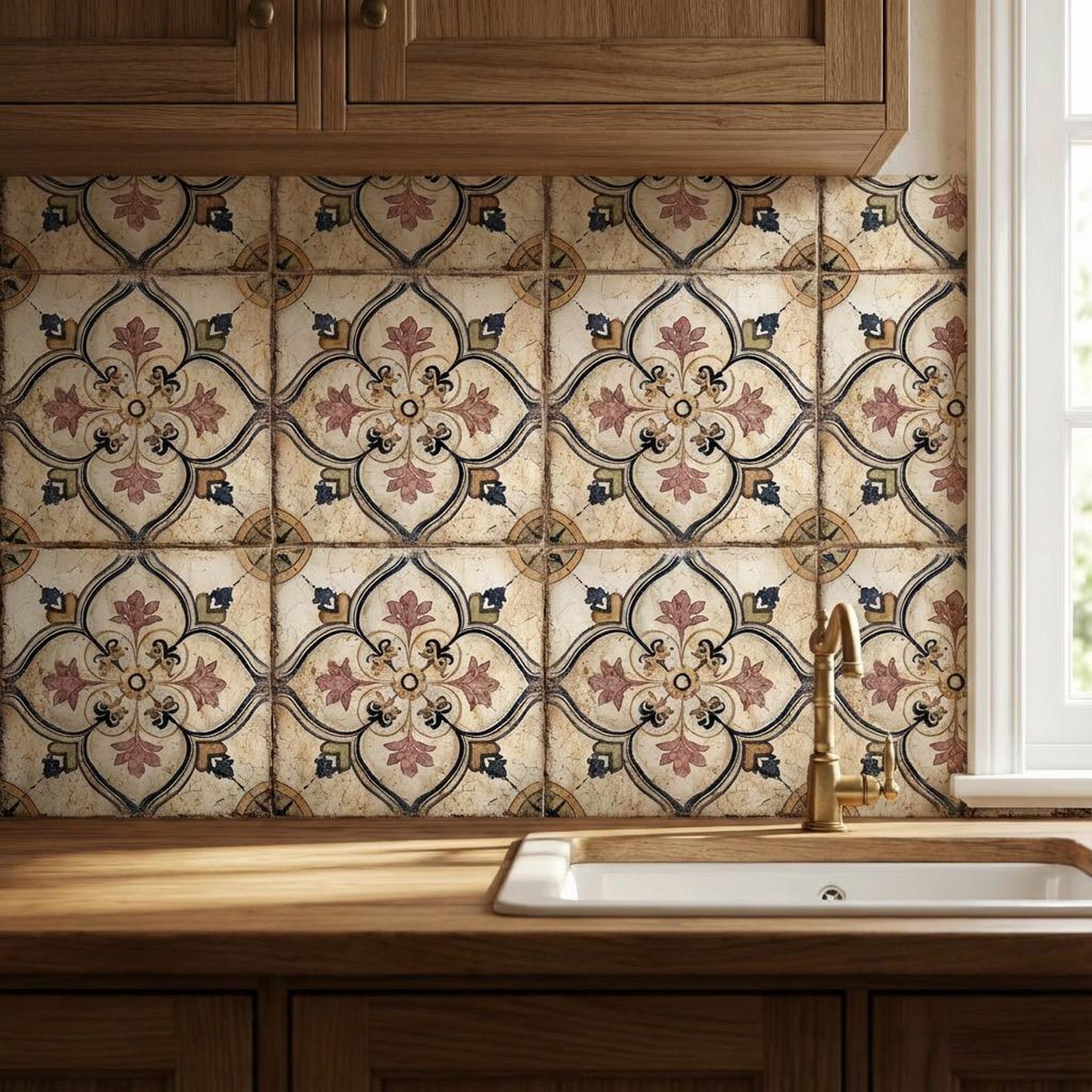 Siena Rosetta Kitchen Backsplash Tile Bathroom Shower Floor Tile ...