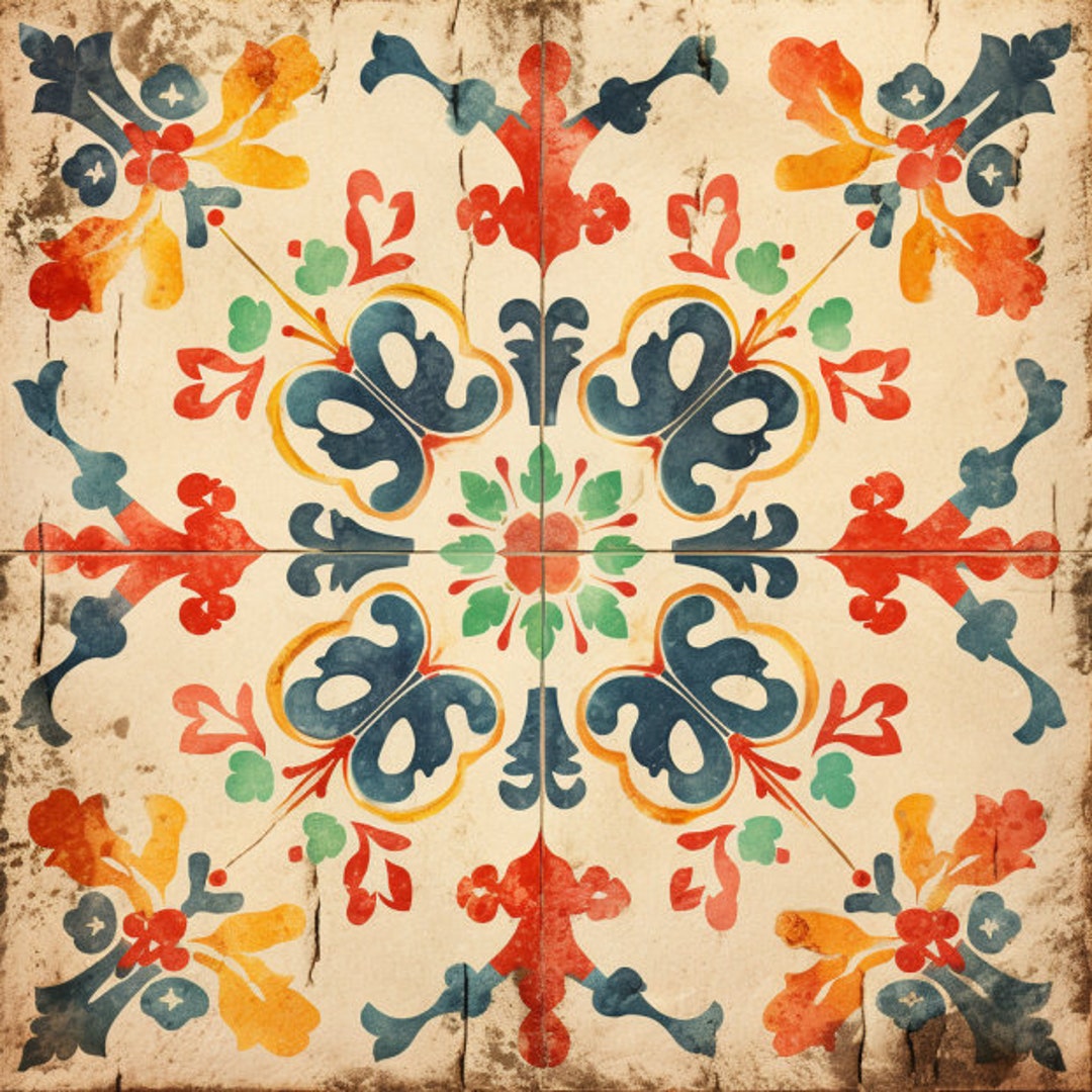 Kitchen Bathroom Backsplash Tile Floor Tile Custom Tile Vintage ...