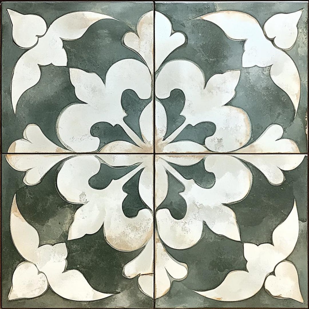 Kitchen Bathroom Backsplash Tile Floor Tile Custom Tile Vintage ...
