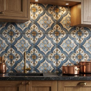 Decorative Ceramic Tile, Patterned Backsplash Tile, Luxury Wall Tile ...