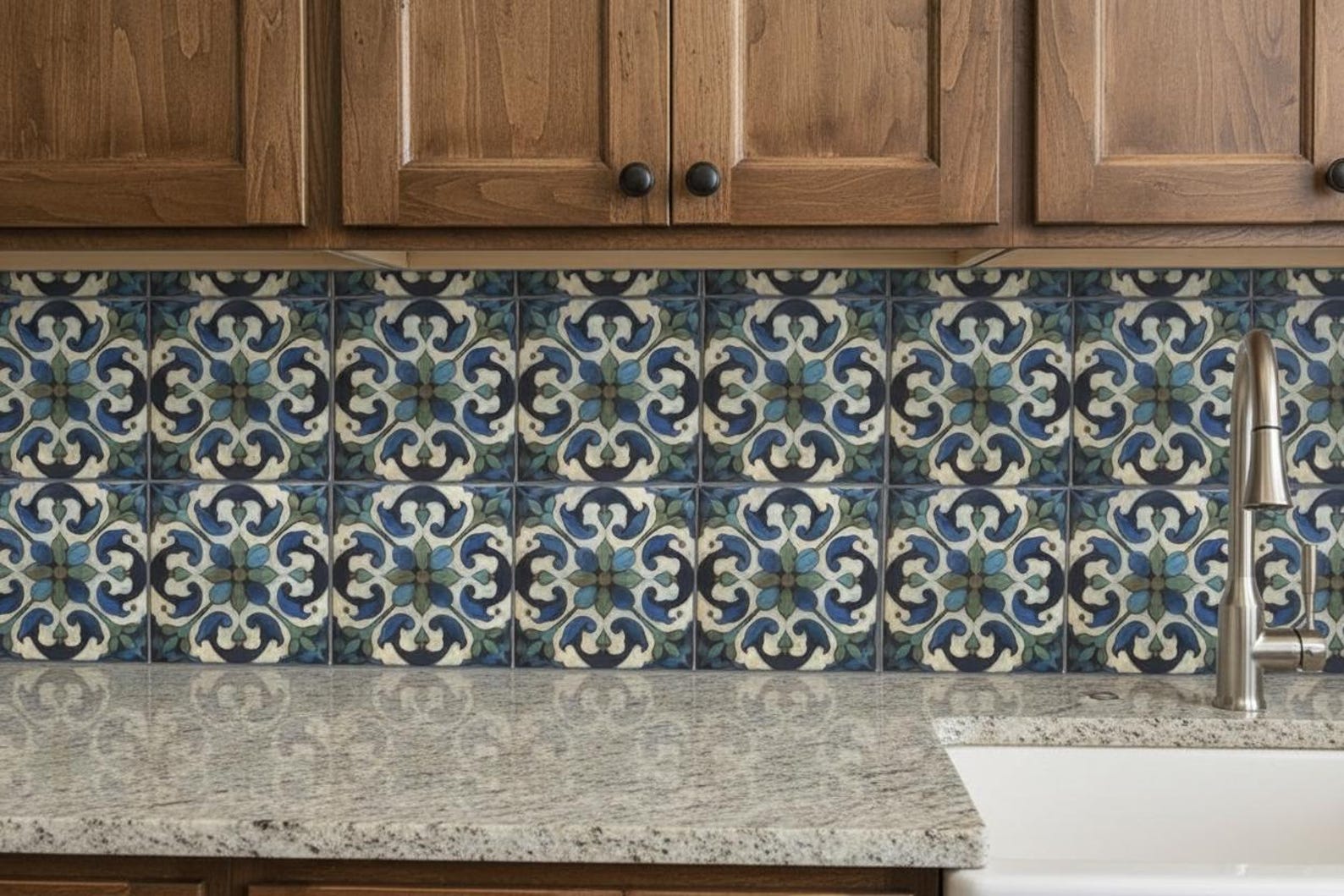 Kitchen Bathroom Backsplash Tile Floor Tile Custom Tile Vintage ...