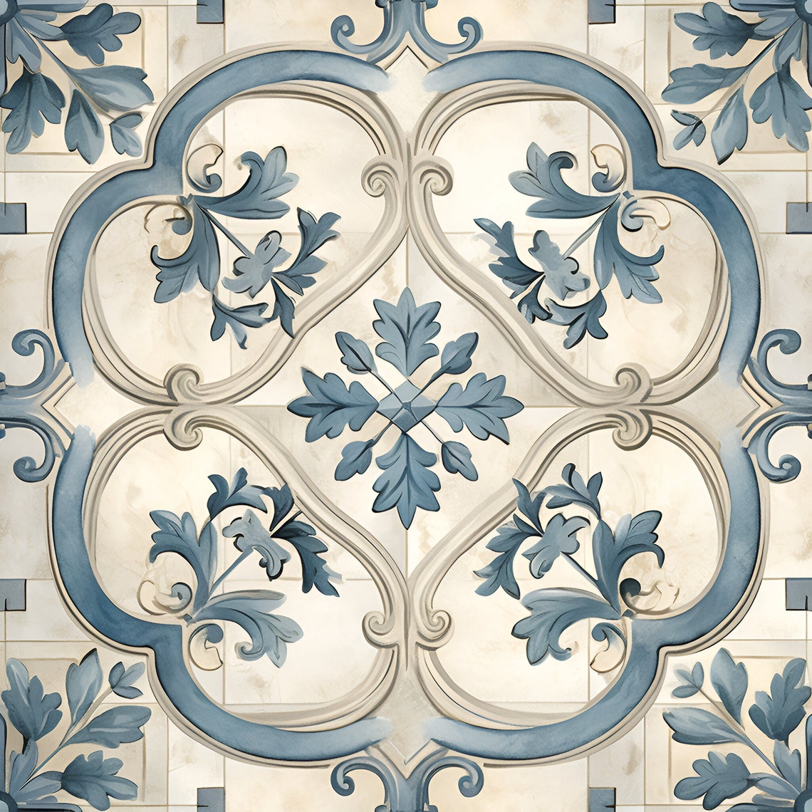 Kitchen Bathroom Backsplash Tile Floor Tile Custom Tile Vintage ...