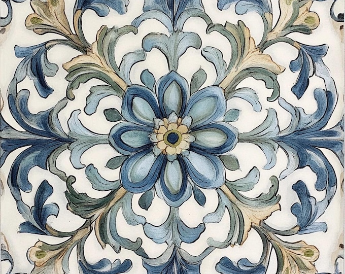 Kitchen Bathroom Backsplash Tile Floor Tile Custom Tile Vintage ...
