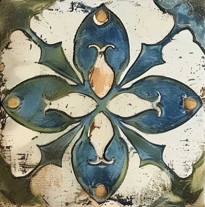 Kitchen Bathroom Backsplash Tile Floor Tile Custom Tile Vintage ...