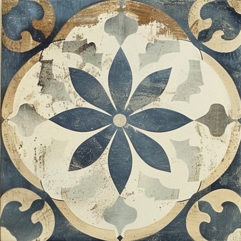 Kitchen Bathroom Backsplash Tile Floor Tile Custom Tile Vintage ...