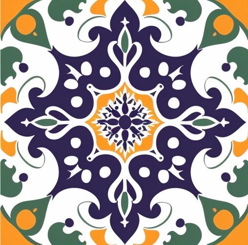 Italian Inspired Decorative Tile Backsplash Kitchen Bathroom Vintage ...