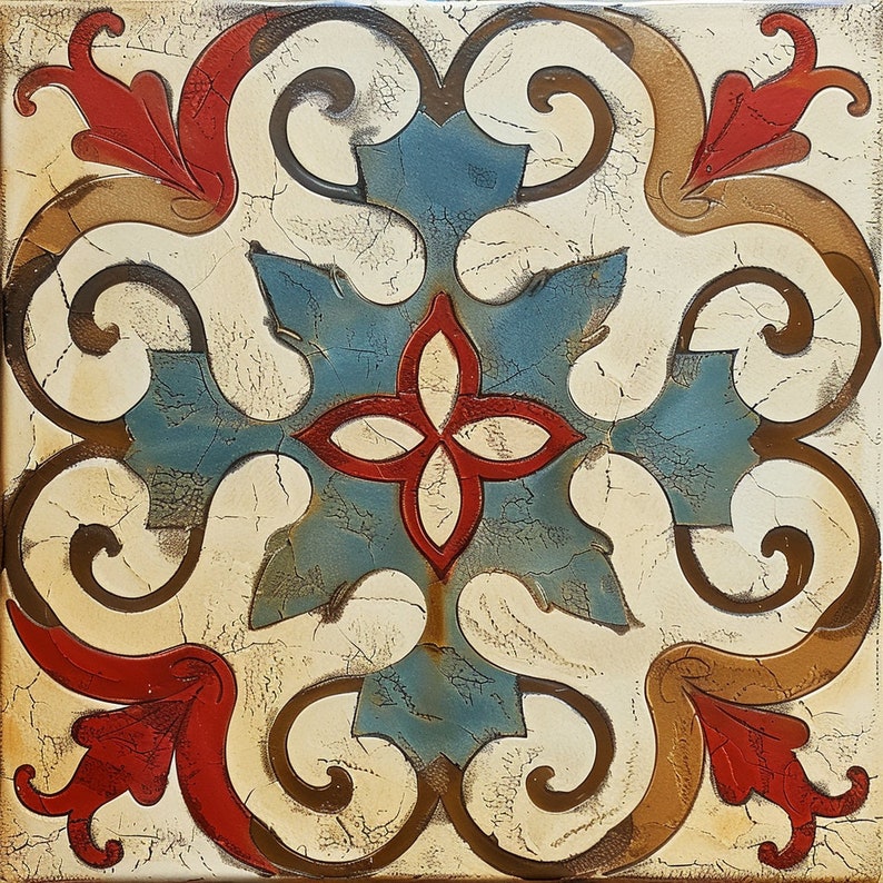 Kitchen Bathroom Backsplash Tile Floor Tile Custom Tile Vintage ...