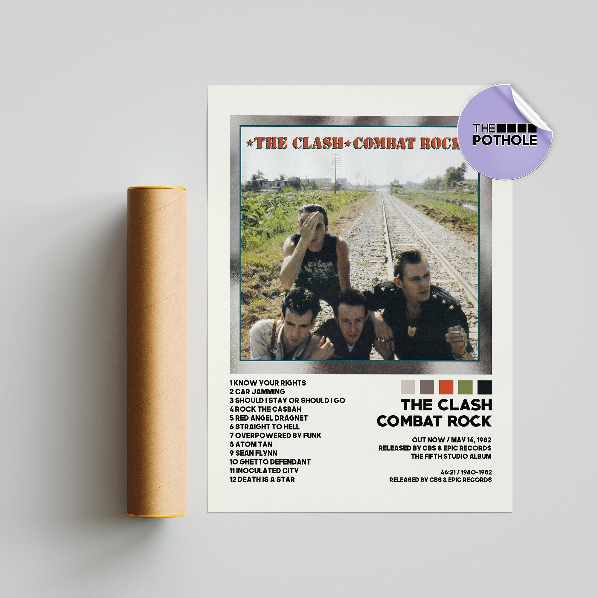 The Clash Combat Rock Poster
