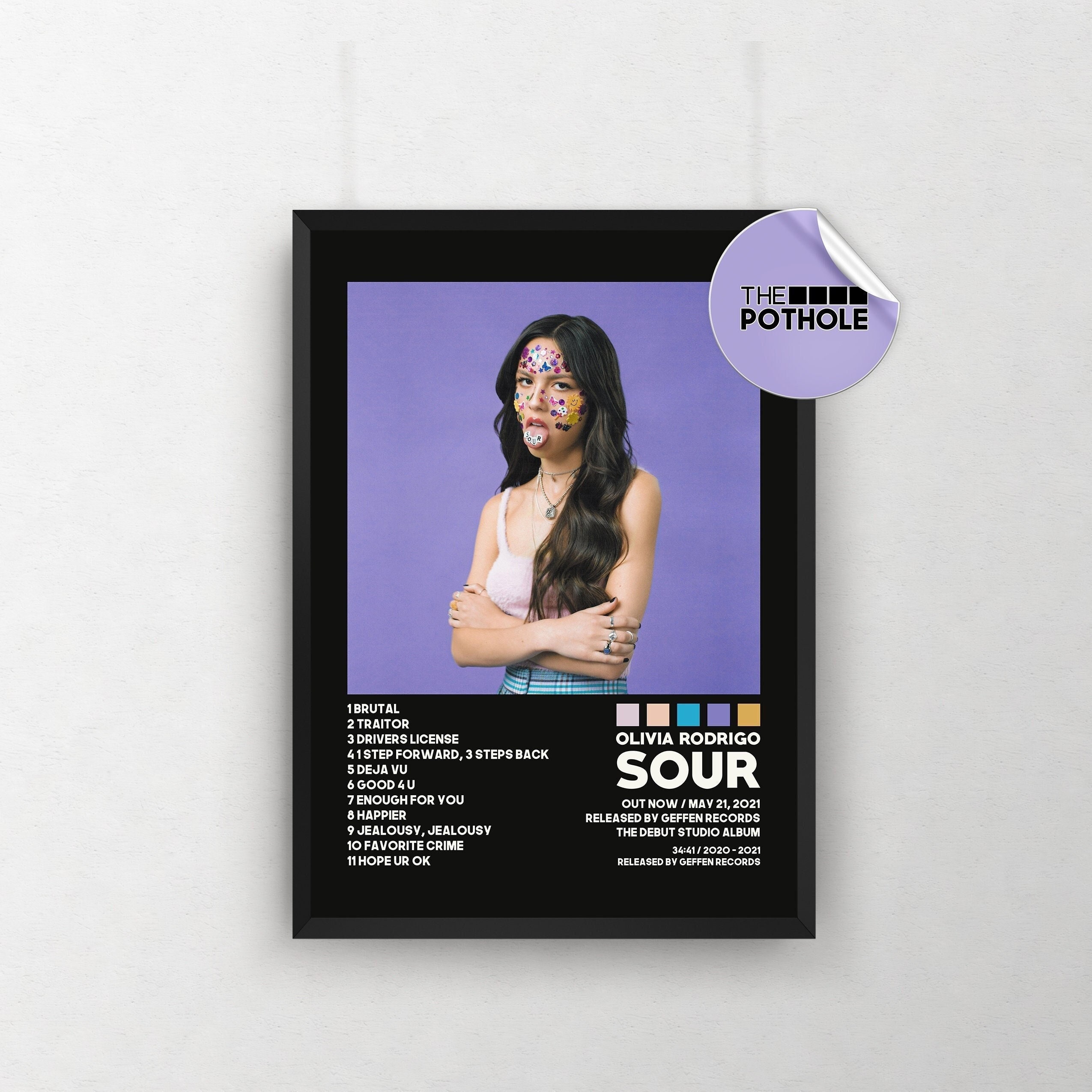 Olivia Rodrigo Posters / Sour Poster / Album Cover Poster sold by ...