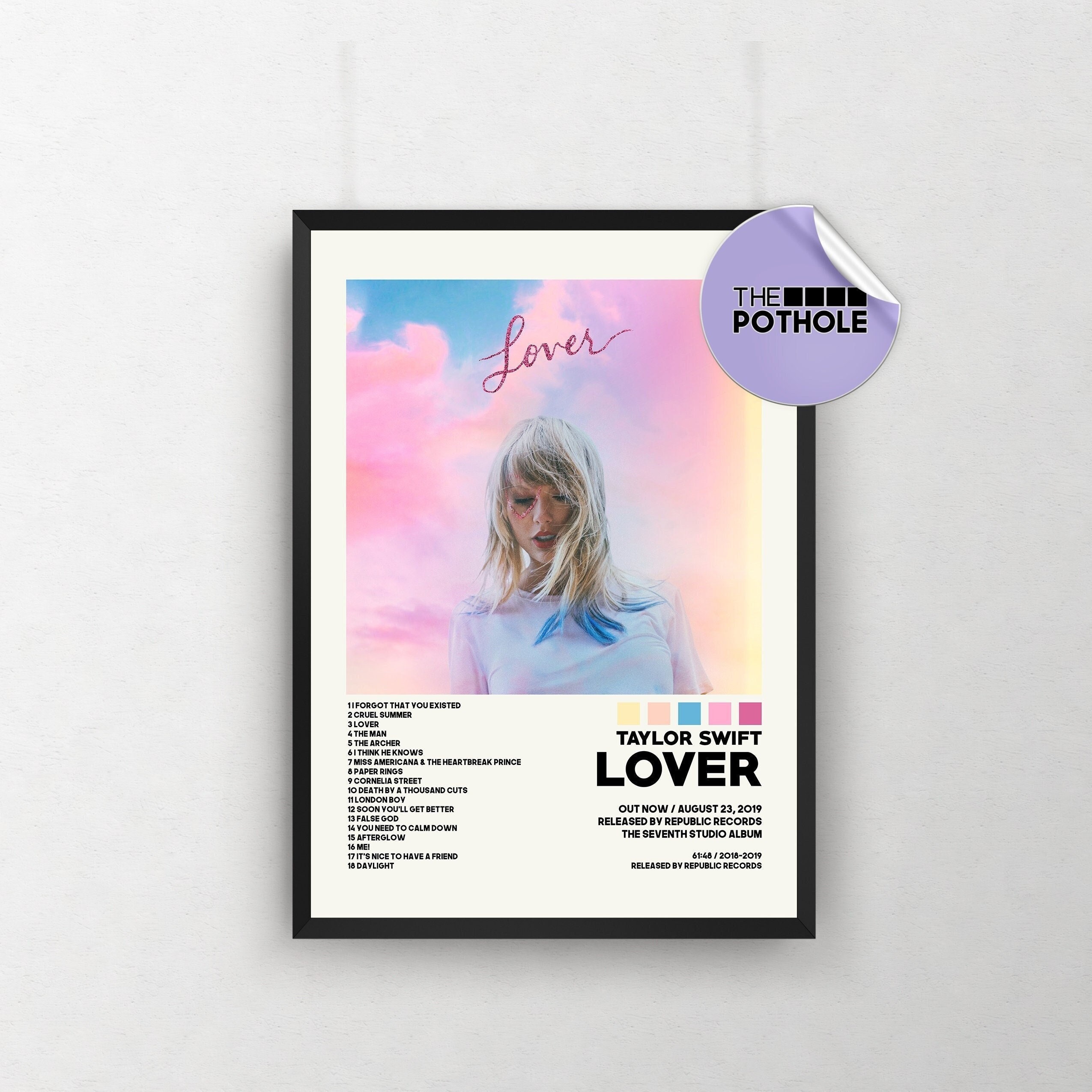 Taylor Posters / Lover Poster / Album Cover Poster, Poster Print Wall ...