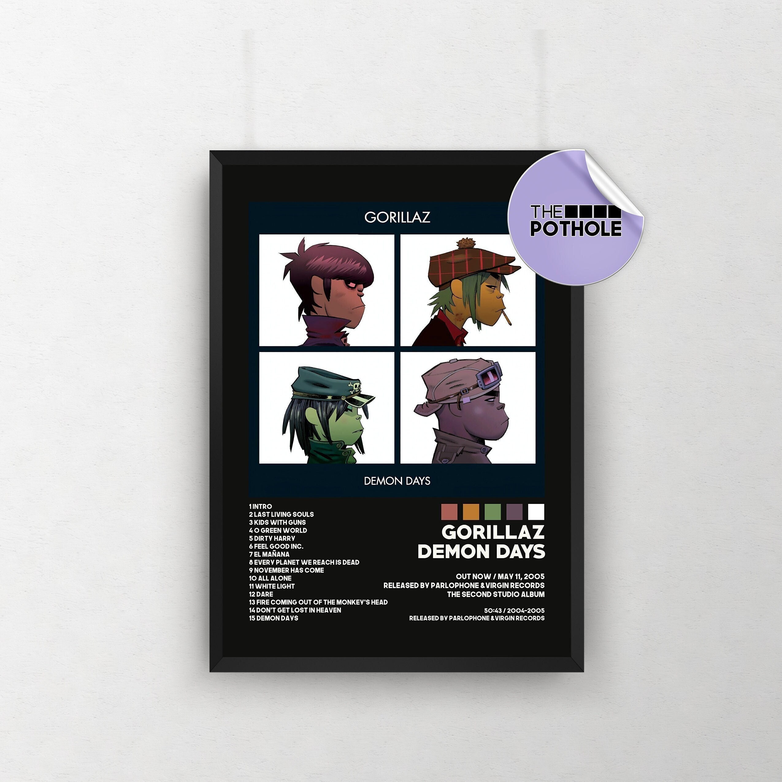 Gorillaz Posters / Demon Days Poster / Album Cover Poster sold by ...