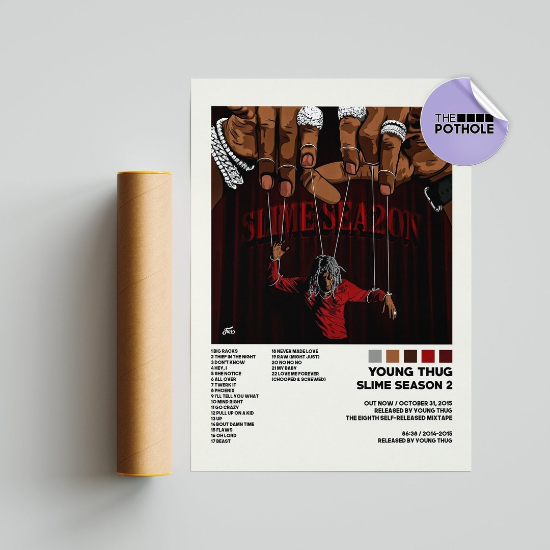 Young Thug Posters / Slime Season 2 Poster / Young Thug Slime - Etsy