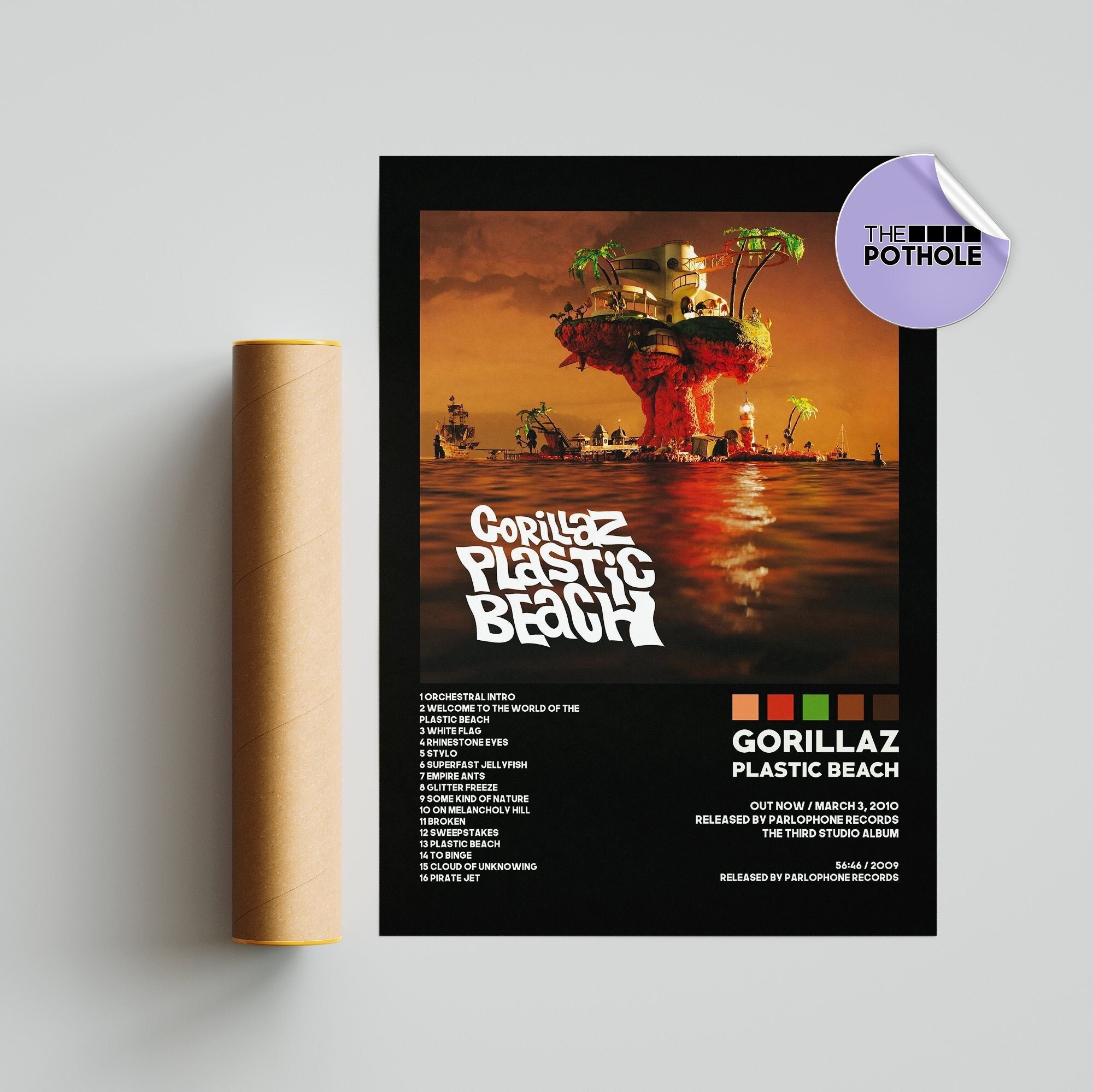 Gorillaz Plastic Beach Album Cover