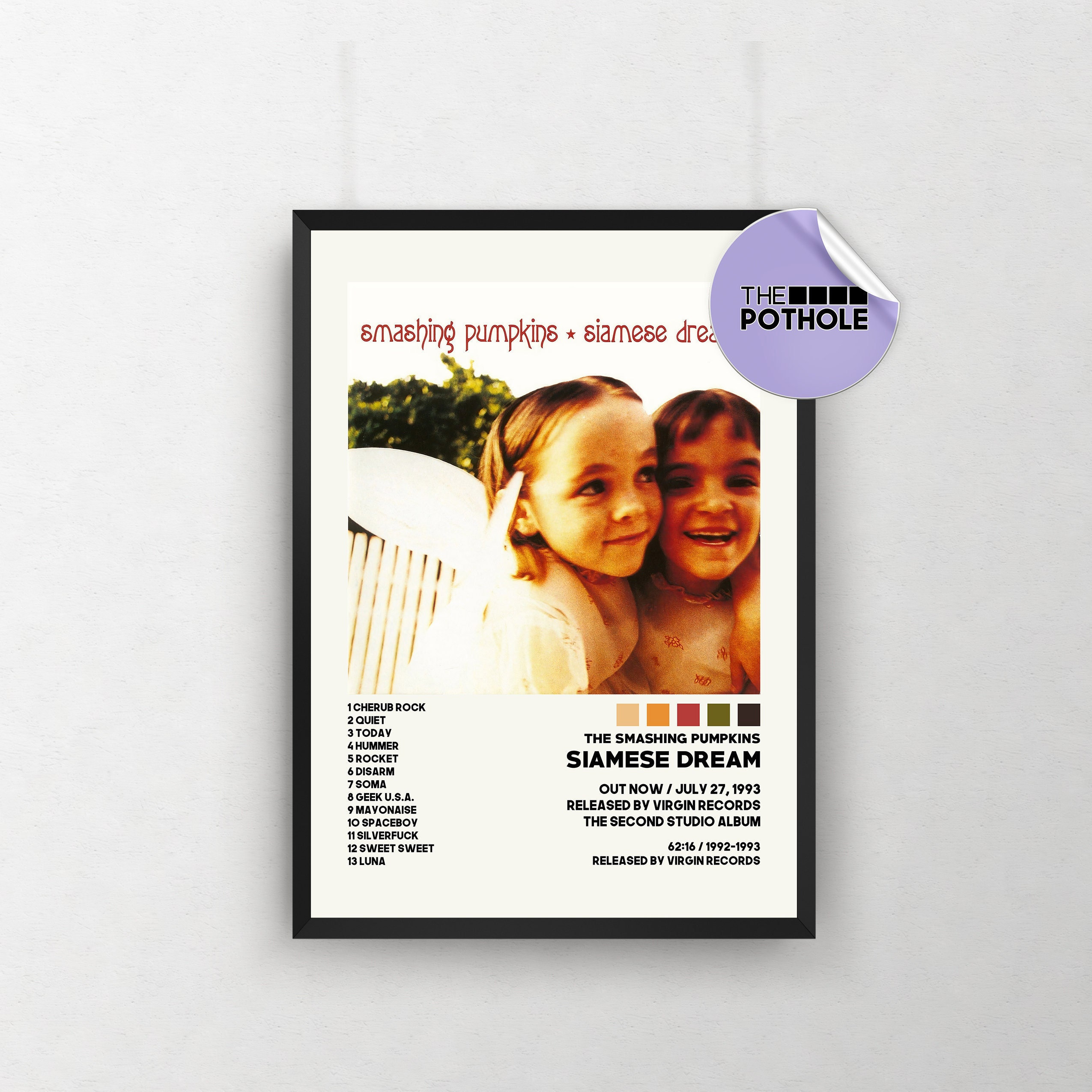 Smashing Pumpkins Posters, Siamese Dream Poster, Smashing Pumpkins, Siamese Dream, Album Cover ...