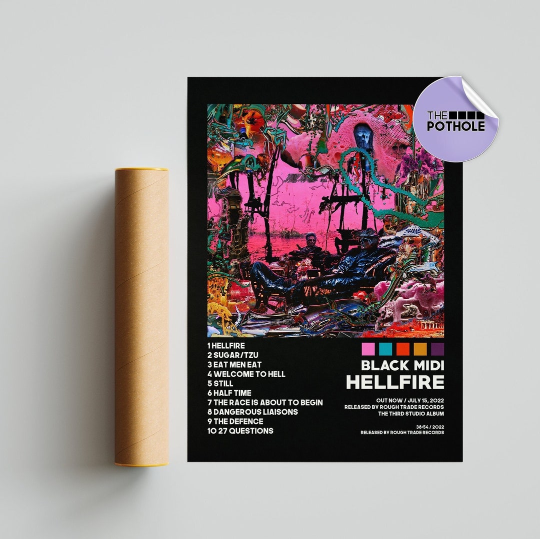 Black Midi Posters / Hellfire Poster / Black Midi Hellfire - Etsy