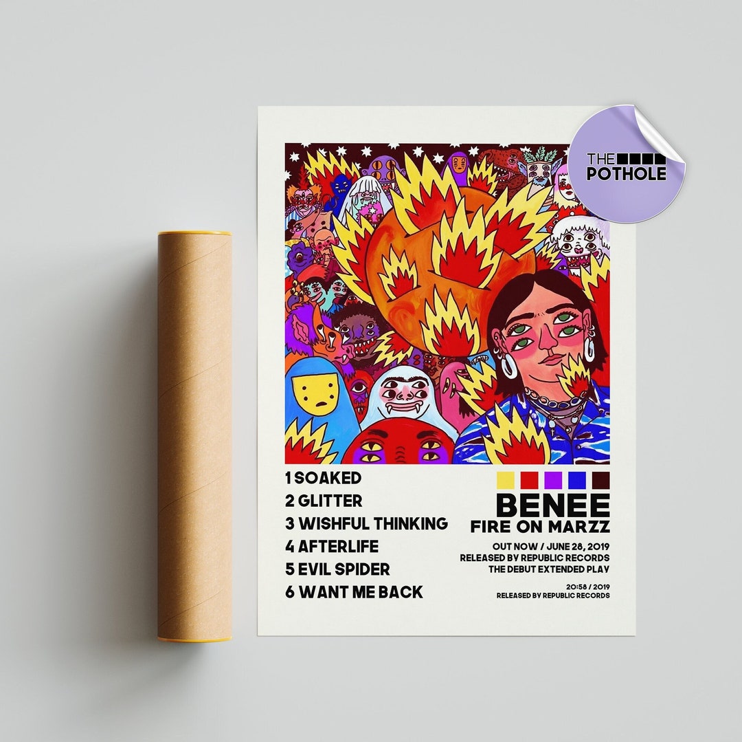 BENEE Posters Fire on Marzz Poster BENEE Fire on Marzz - Etsy Australia