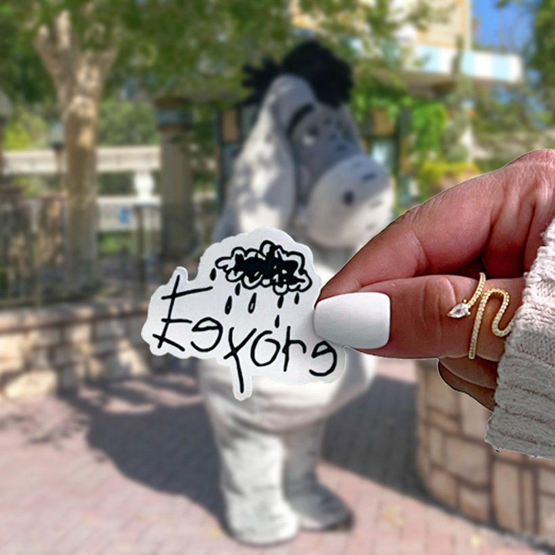 Eeyore Transparent Vinyl Sticker Disney Laptop Sticker - Etsy