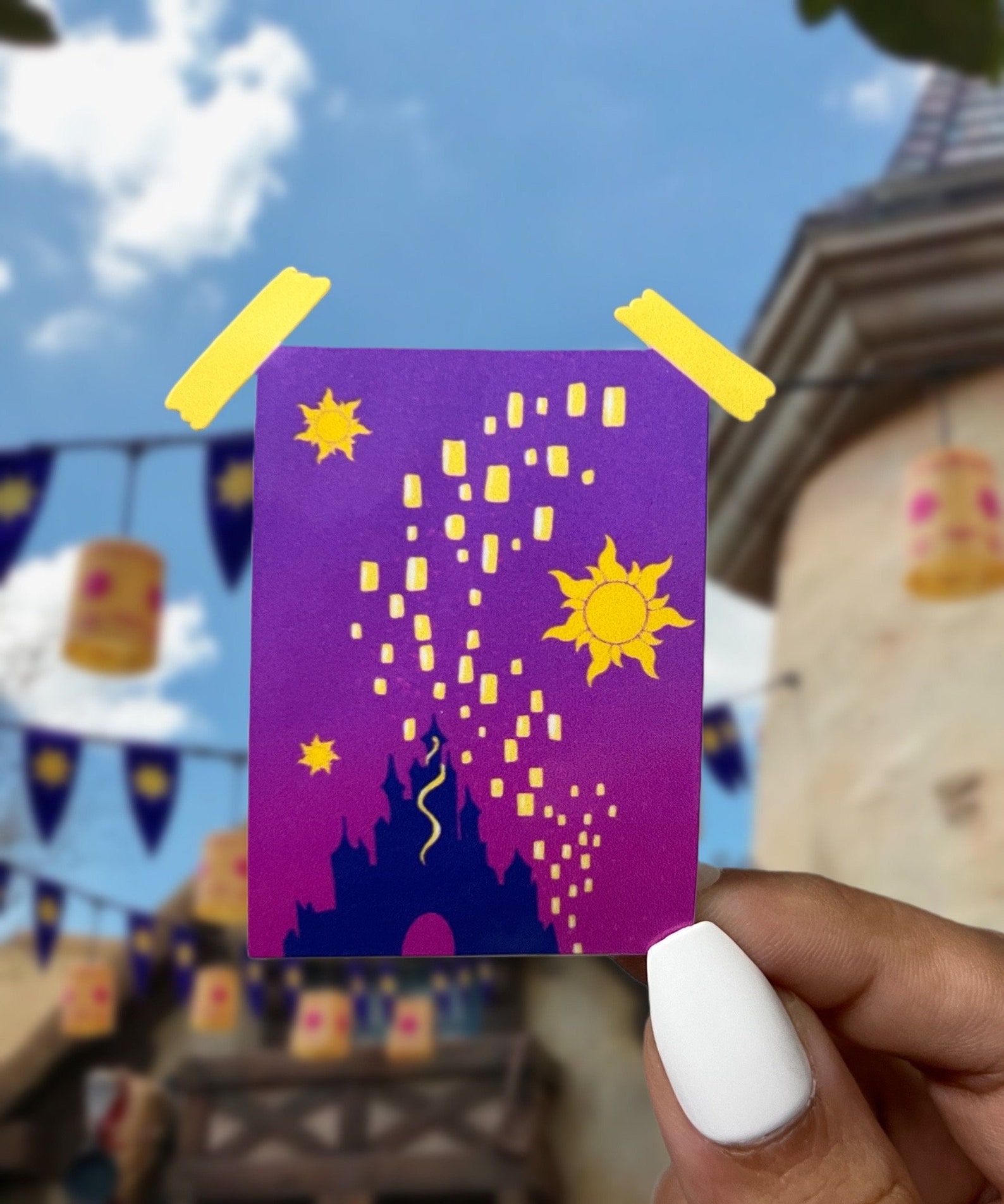 Tangled Vinyl Sticker, Rapunzel Sticker, Rapunzel Tower, Disney Laptop ...