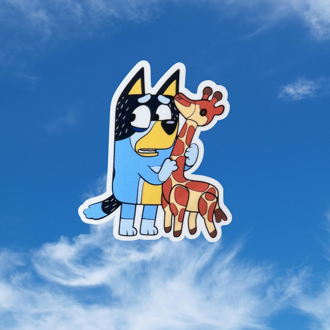Bluey Giraffe Sticker, Laptop Sticker, Decal, Water Bottle, Laptop ...
