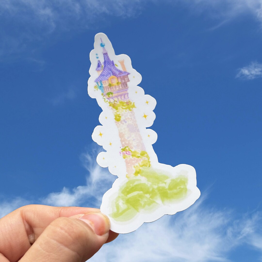 Tangled Tower Sticker, Disney Laptop Sticker, Tangled Sticker, Rapunzel ...