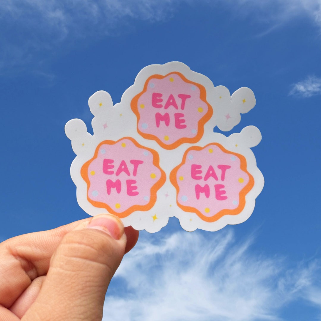 Alice Cookies Sticker, Disney Laptop Sticker, Alice in W Vinyl Sticker ...