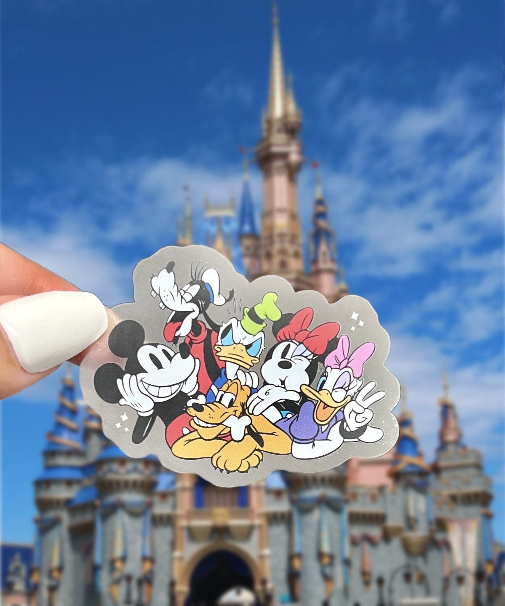 Mickey and Friends Transparent Sticker, Disney Laptop Sticker, Decal ...