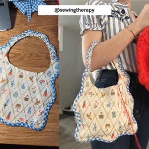 Wavelength Tote Sewing Pattern – PDF Download | Confident Beginner Bag ...