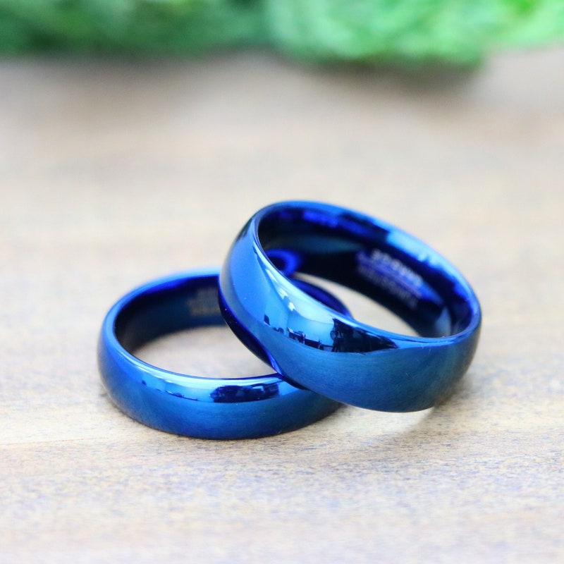 Blue Wedding Bands - Etsy