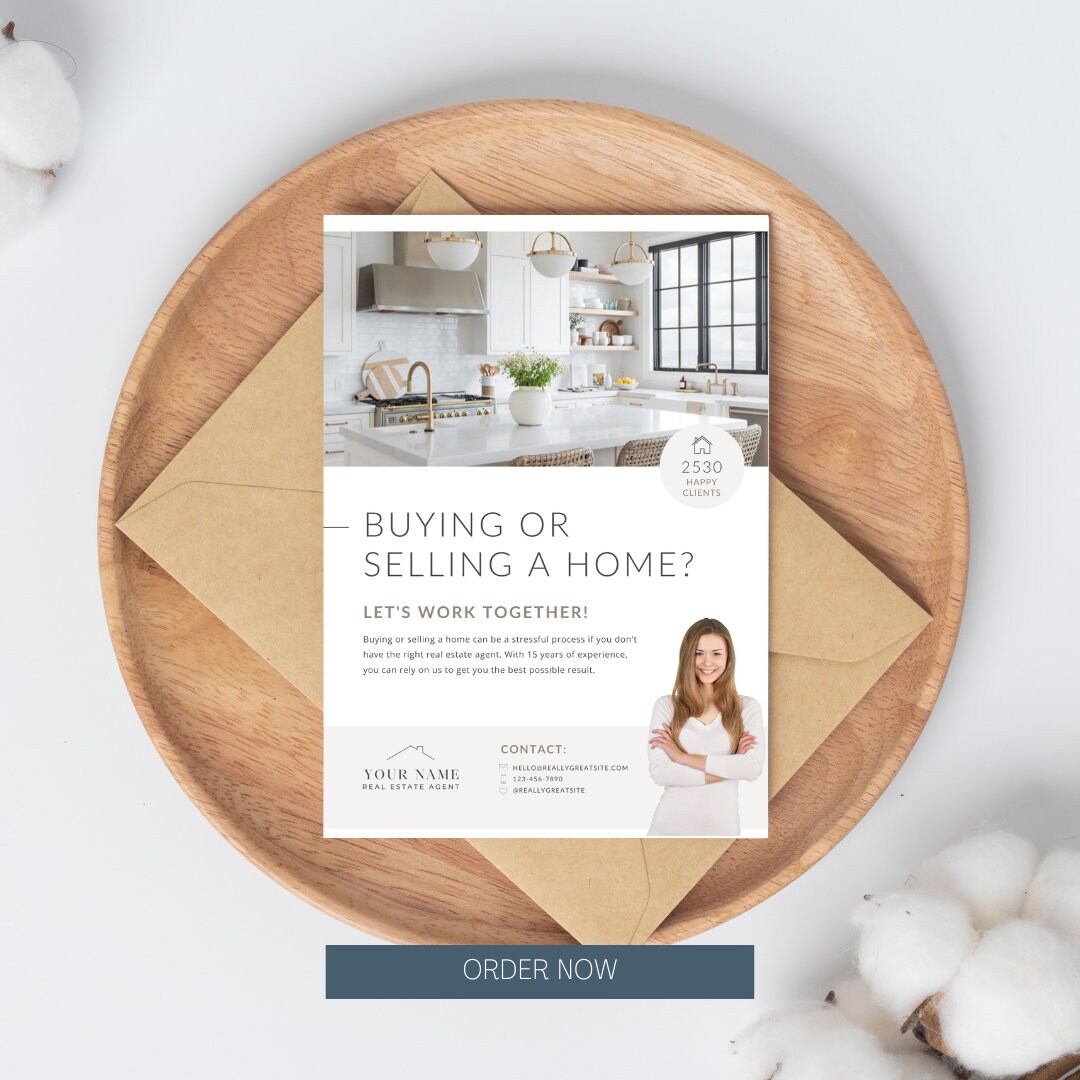 Editable Real Estate Agent Flyer - Customizable Property Listing ...