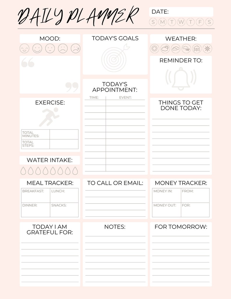 That Girl Ultimate Planner, Daily Planner, Skin Care Planner, Monthly ...