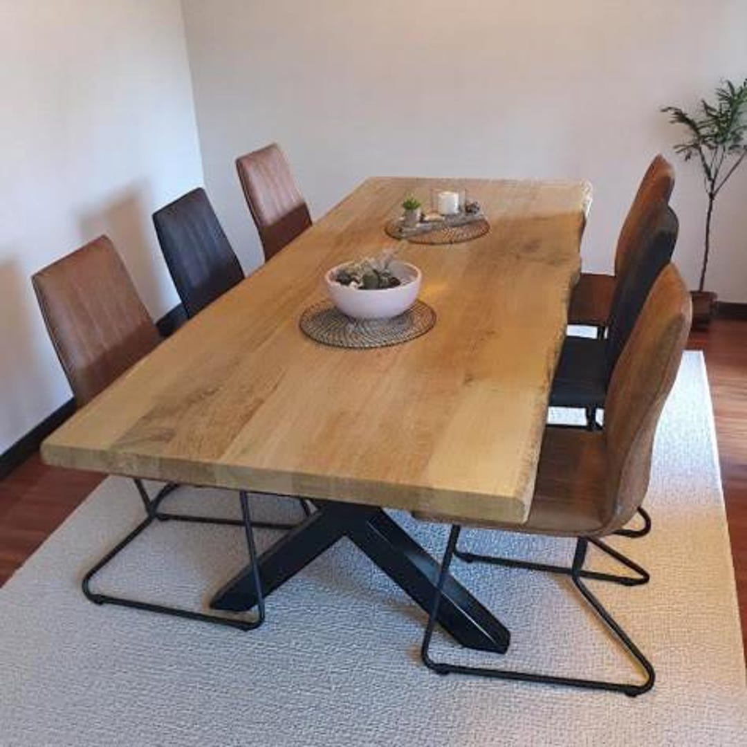 Live Edge Walnut Dining Table - Large Custom Wood Furniture, Walnut ...
