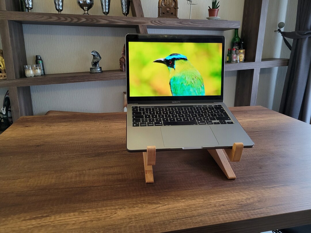 Natural Laptop Stand Wood, Notebook Stand Wood, Game Suspended Desktop ...