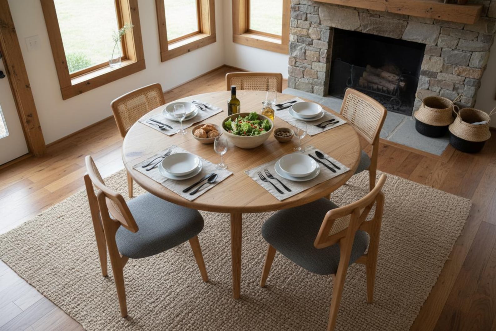 Handcrafted Solid Walnut Round Dining Table - Custom Sizes - Etsy