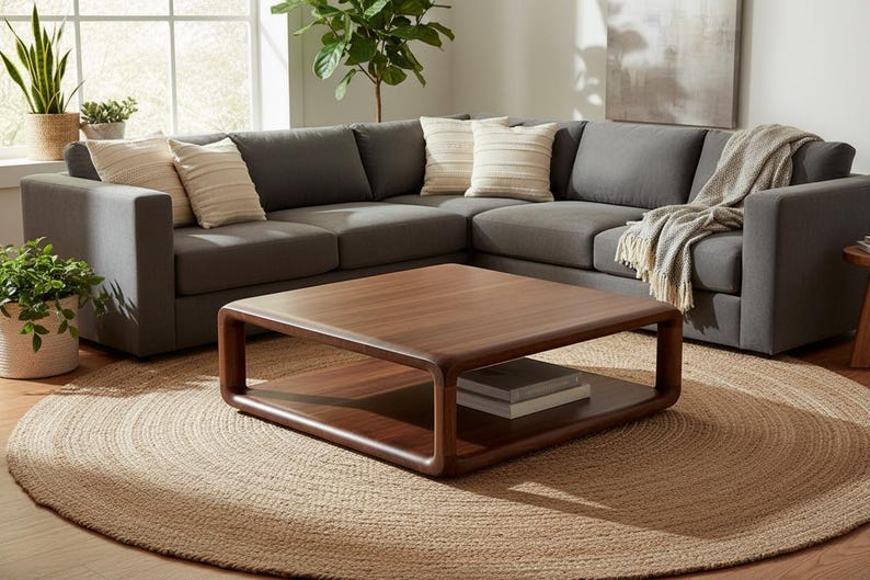 For Carolyn Borman 32x32 Inc 14 Inc Height Walnut Coffee Table - Etsy UK
