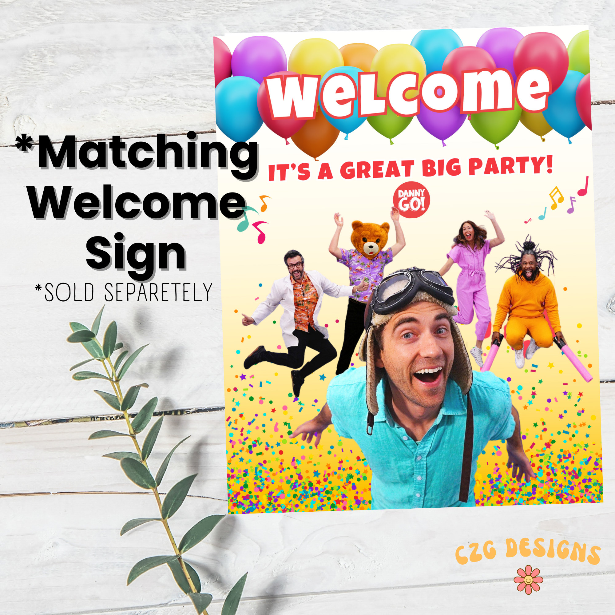 Danny Go Birthday Invitation , Gender Neutral, Editable Canva Template ...