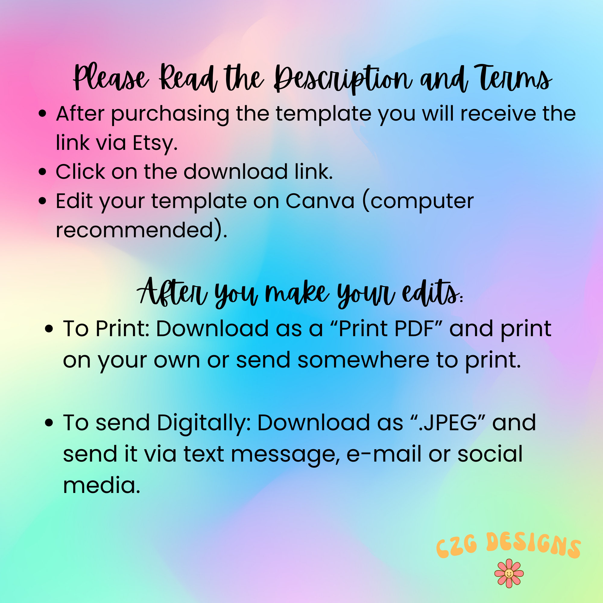 Danny Go Birthday Invitation Template Rainbow Disco Unicorn Theme ...