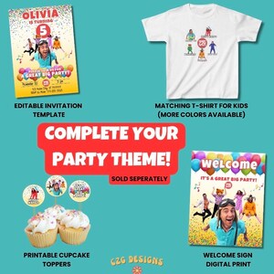 Danny Go Birthday Invitation , Gender Neutral, Editable Canva Template ...