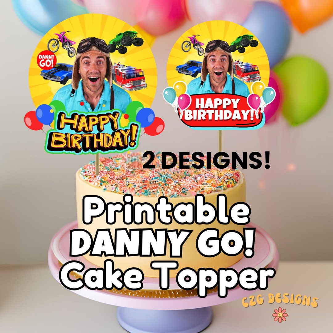 Danny Go Cake Topper Printable Download, Danny Go Drive Party Theme ...