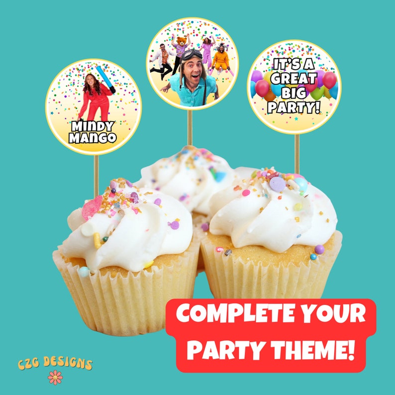 Danny Go Cupcake Toppers, Danny Go Party Printable Cupcake Toppers ...