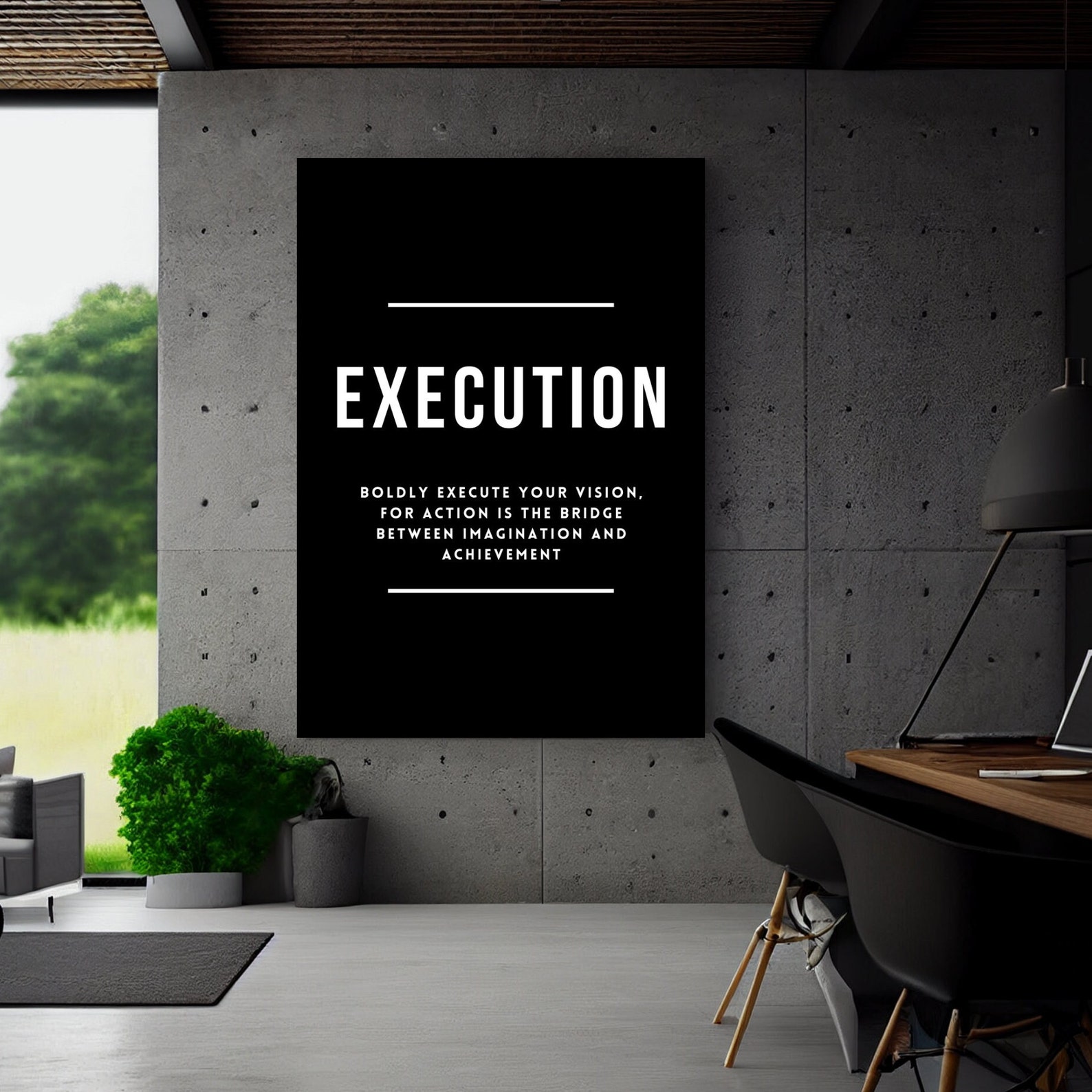 Execution, Motivational Wall Art, Brainy Quote, Quotes About Life ...